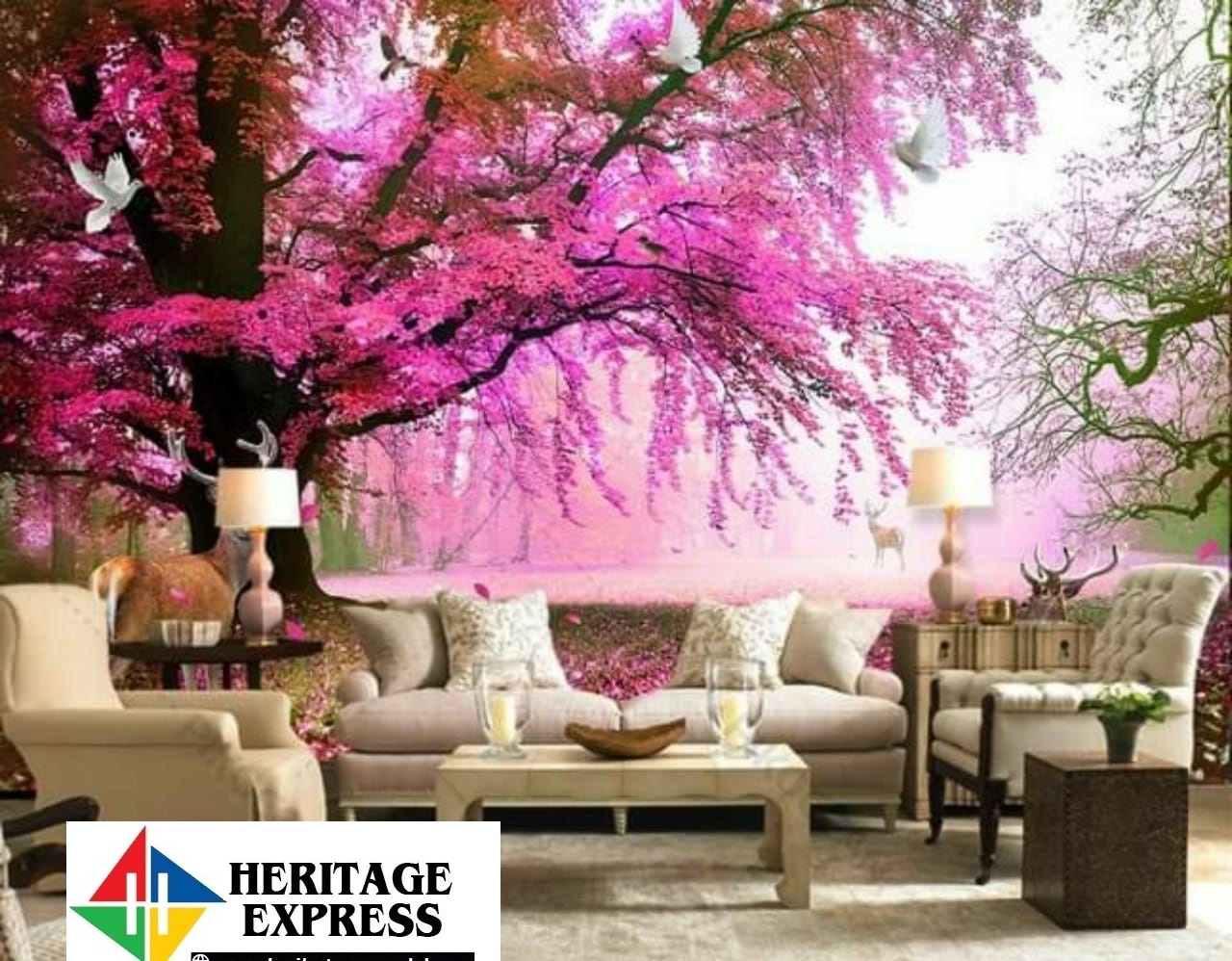 PVC 3D Wallpaper Print Indoor Wall Mural – Heritage