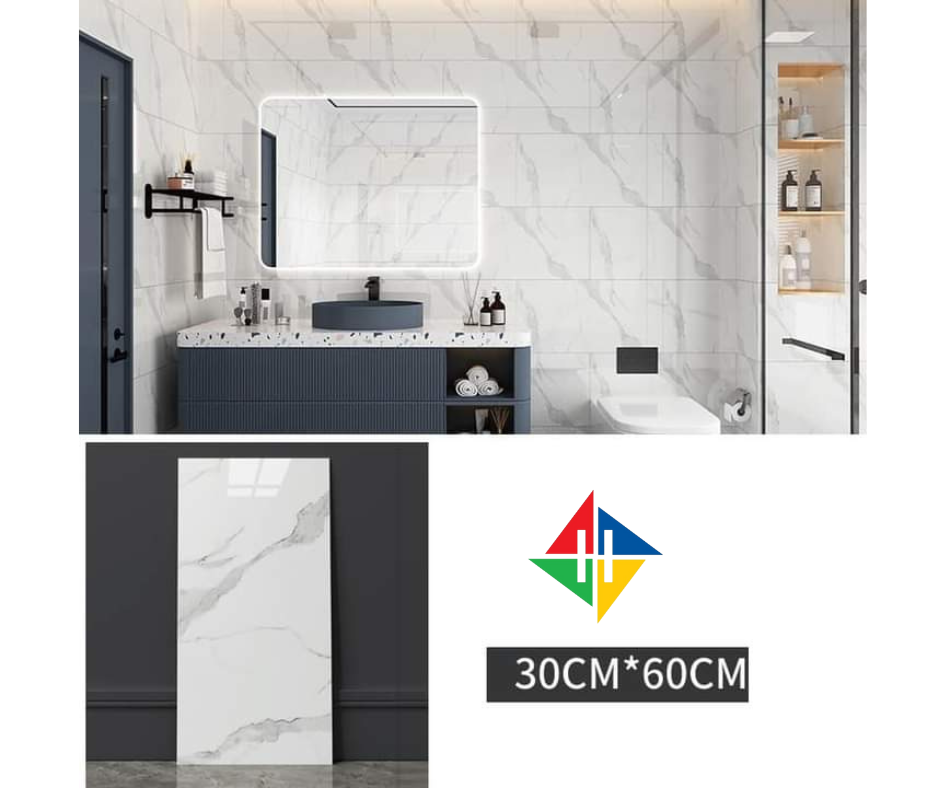 Wall Sticker Thick Self Adhesive Marble Imitation Ceramic Tiles ...